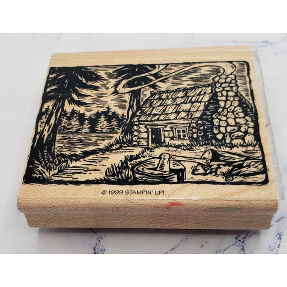 Stampin' Up! | Office | Rustic Log Cabin Woodlands Outdoor Stampin Up ...